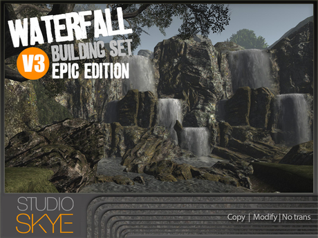 Second Life Marketplace - :NEW: Waterfall Building Set - V3 EPIC Edition