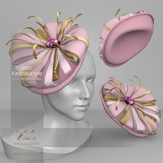 Second Life Marketplace - !Lyrical B!zarre Templates! - Brit Fascinator ...