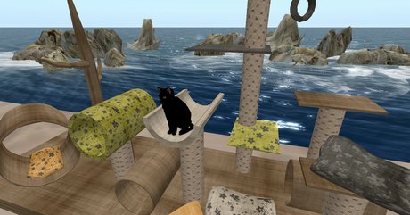 Second Life Marketplace - Cat tree & 2 Cat baskets