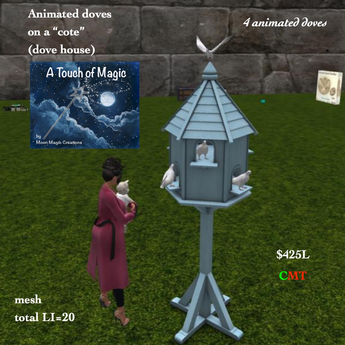 Second Life Marketplace - animated doves Cote House-Crate