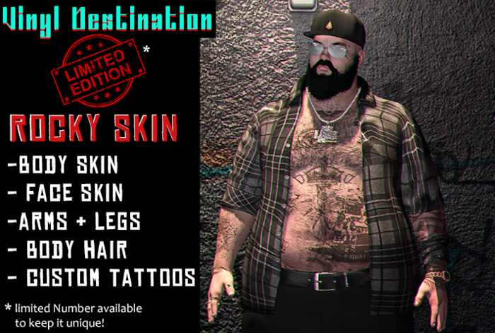 Second Life Marketplace - [Vinyl Destination] Rocky Skin Limited ...