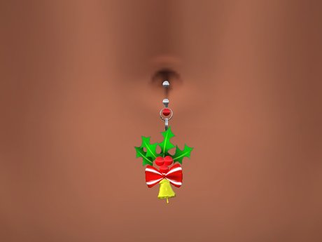 Second Life Marketplace - Mistletoe Belly Ring