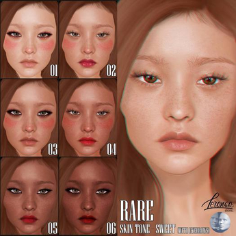 Second Life Marketplace - LERONSO skins. // GACHA // Skin "Lin" RARE ...