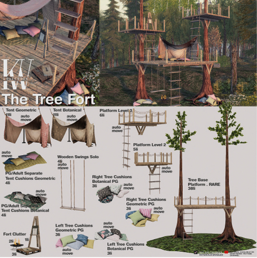 Second Life Marketplace - KraftWork . The Tree Fort . Platform Level 2
