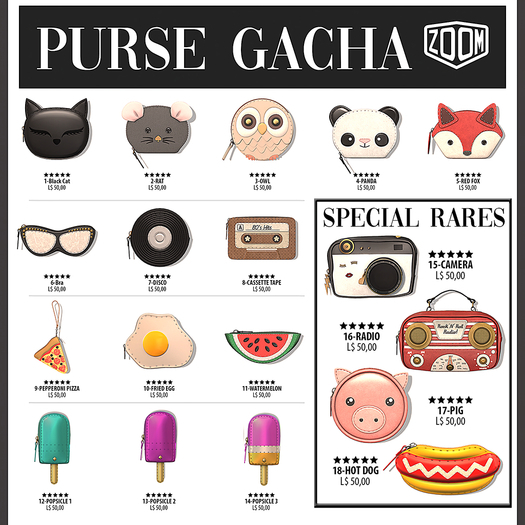 Second Life Marketplace - [Z O O M] Purse Gacha - Hot Dog - RARE