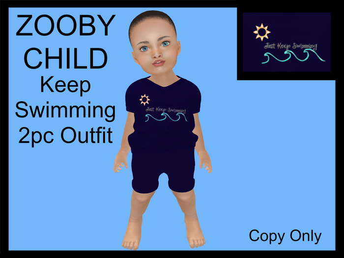 Second Life Marketplace - Steph-0-Bee's - Keep Swimming (Zooby Child)
