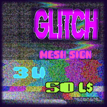Second Life Marketplace - *Z*V* Mesh "Glitch" Sign