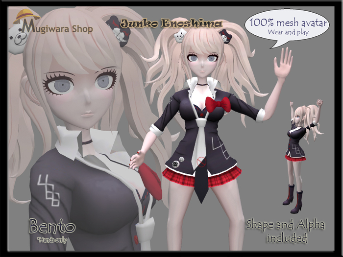 Second Life Marketplace - Avatar Junko Enoshima Danganronpa (100% mesh ...