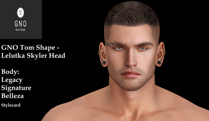 Second Life Marketplace - GNO Tom Shape - Lelutka Skyler Head 1.2 (2.5 ...