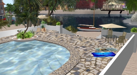 Second Life Marketplace - Swimming Pool Fiori - the ultimate pool
