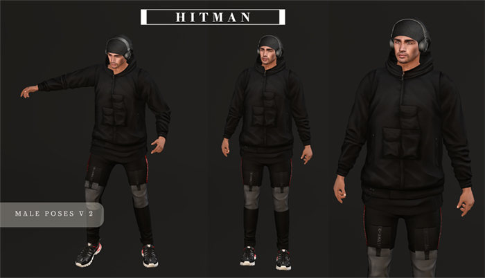 Second Life Marketplace - HITMAN"-Male Poses V2 !!!GIFT!!!