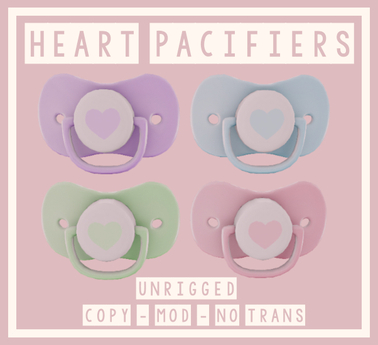 Second Life Marketplace - [Trouble] Heart Pacifiers