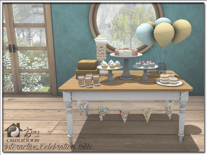Second Life Marketplace - Interactive Celebration Table with Color Change