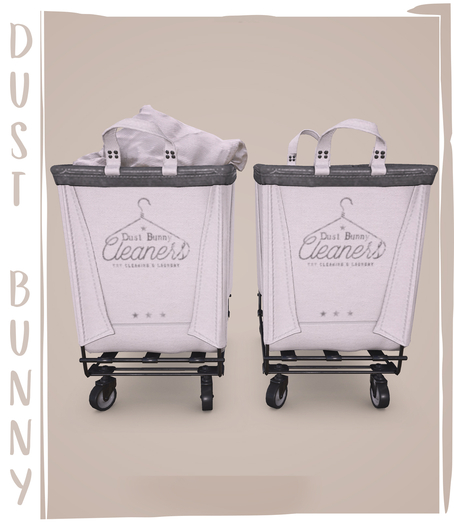 Second Life Marketplace - dust bunny . laundry room clutter . laundry carts