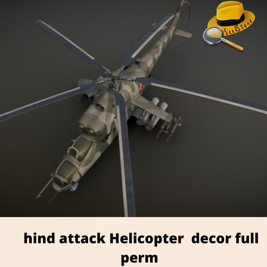 Second Life Marketplace - *Seek* hind attack Helicopter decor full perm