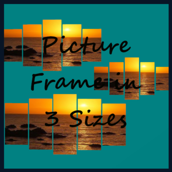Second Life Marketplace - Picture Frame Sunset 3 Sizes V3, Copy