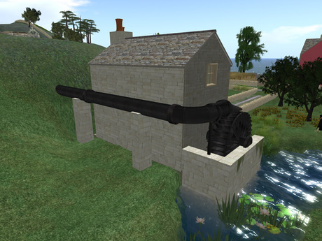 Second Life Marketplace - Water mill animated