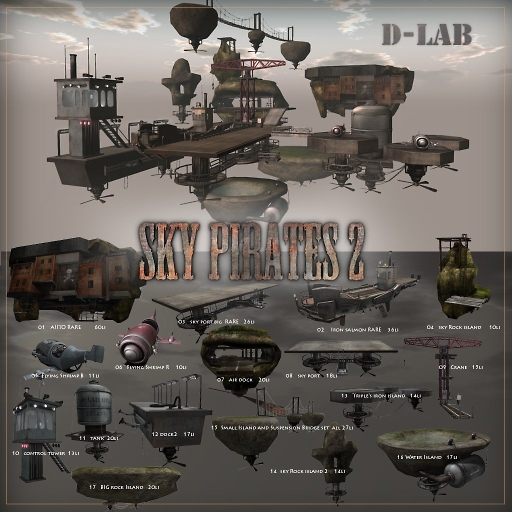 Second Life Marketplace - D-LAB SKY PIRATES 2-11 tank