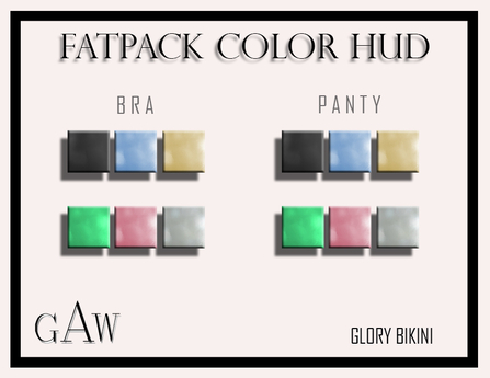 Second Life Marketplace - GAW Glory Bikini FATPACK