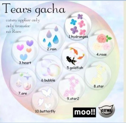 Second Life Marketplace - moo!! tears gacha 1.hydrangea