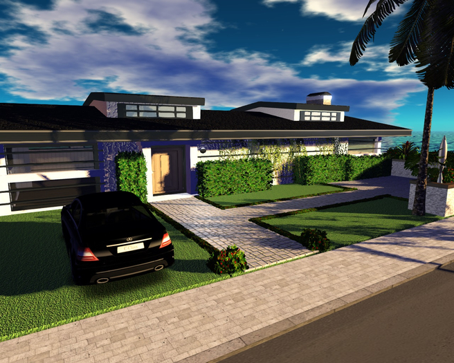 Second Life Marketplace - Fallout Style Tranquility Homes Classic Beige