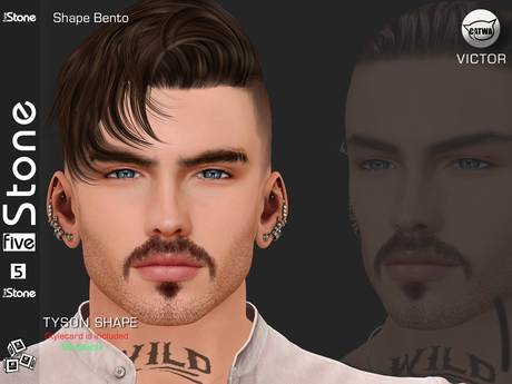 Second Life Marketplace - Five Stone (Catwa Victor Head) TYSON Shape