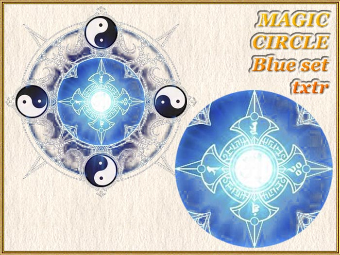 Second Life Marketplace - MAGIC CIRCLE Blue set txtr (Full perm)