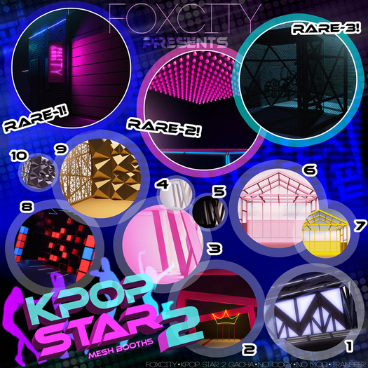 Second Life Marketplace - FOXCITY. K-POP Star 2. (3) Hush - Pink (Common)