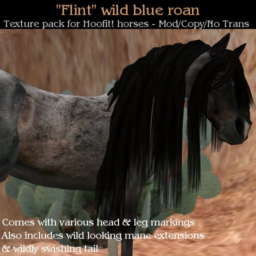 Second Life Marketplace - Flint - Wild Blue Roan Texture Pack for ...