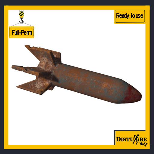 Second Life Marketplace - ::DisturbeD:: Rusty Missile - FULL PERM MESH