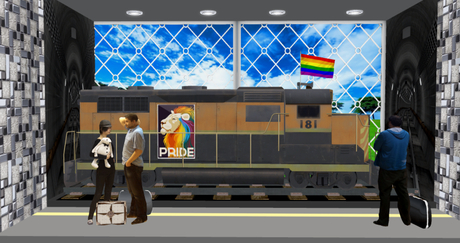 Second Life Marketplace - Pride Train Station BOX
