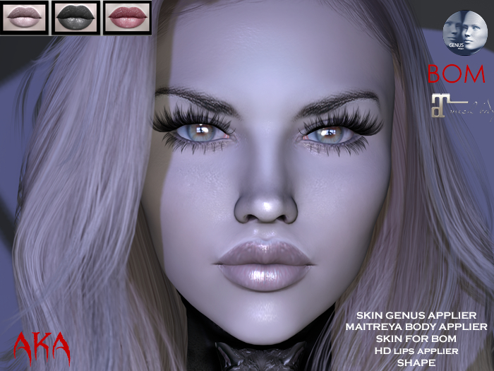 Second Life Marketplace - ..;AKA:.. Vamp female Skin for Genus