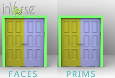 Second Life Marketplace - Double door with frame #2 MESH full permission
