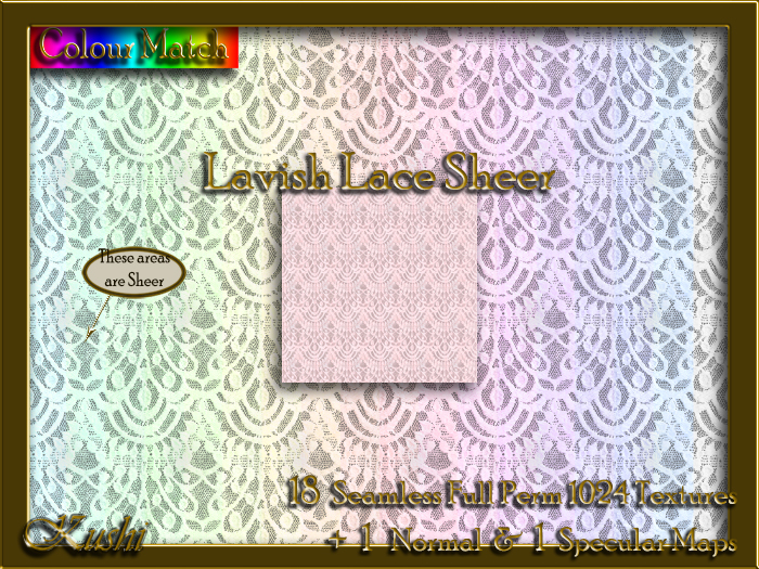 Second Life Marketplace - Lavish Lace Sheer Textures