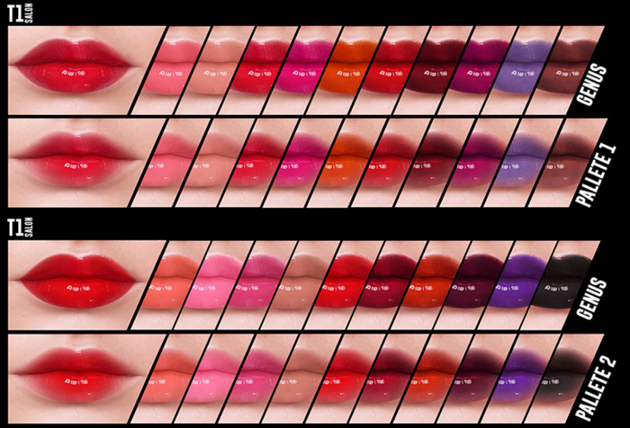 Second Life Marketplace Top1salon Hd Two Faced Lipstick Genus Fatpack