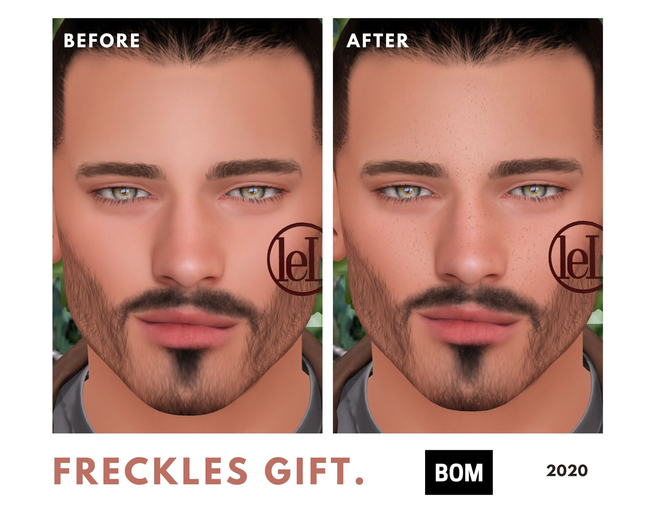 Second Life Marketplace - [GENETIC] FRECKLES ON FACE #GROUPGIFT