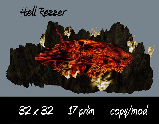 Second Life Marketplace - Hell rezzer Skybox 32x32 (1024)