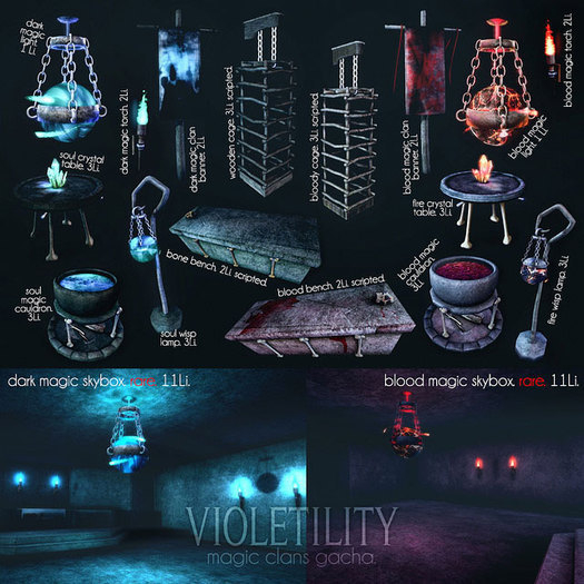 Second Life Marketplace - Violetility - Blood Bench