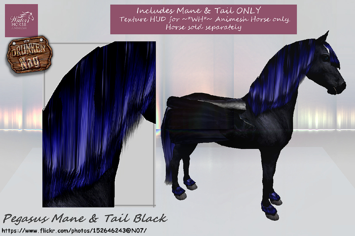Second Life Marketplace - DN' WHMANE - Pegasus Black