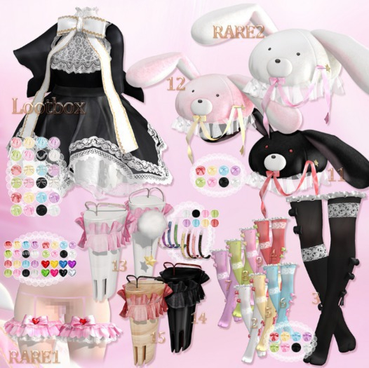 Second Life Marketplace - *{( konpeitou )}* usatan gacha -4- Tabi ...