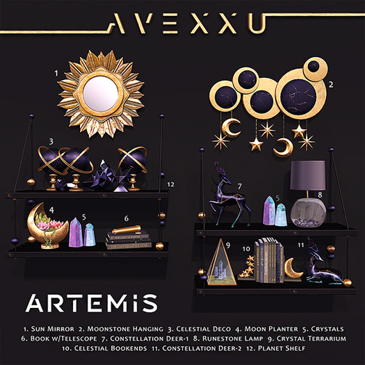 Second Life Marketplace - Avexxu : Artemis : Celestial Deco