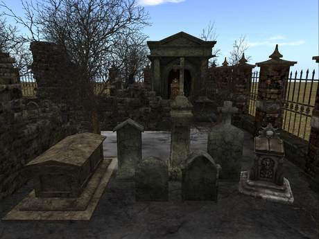 Second Life Marketplace - Eternal Rest Gothic Cemetery Pack Tomb Altar ...