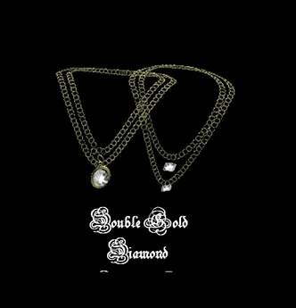 Second Life Marketplace - INTRO SALE!!!New! Double Diamond Necklace Set!