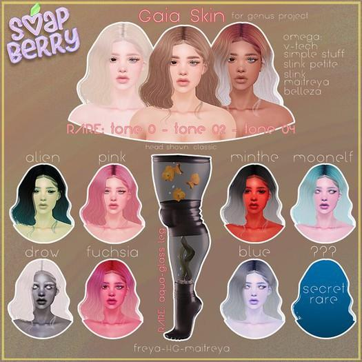 Second Life Marketplace - .SB. Gaia Skin - Tone Pink - REZZ ME!