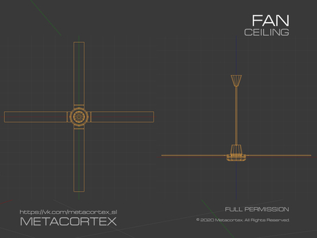 Second Life Marketplace - METACORTEX™ / Ceiling Fan