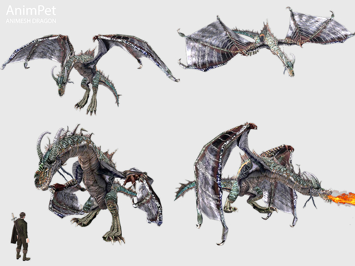 Second Life Marketplace - Animpet Full Perm Animesh Animated Dragon Or ...