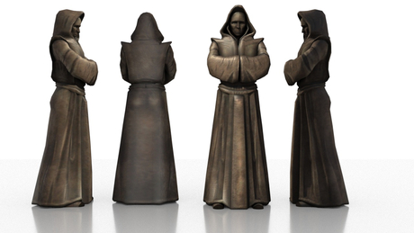 Second Life Marketplace - .::QUTWORLD Medieval Monk Statue::.FP