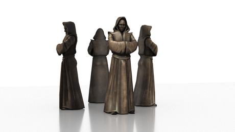 Second Life Marketplace - .::QUTWORLD Medieval Monk Statue::.FP