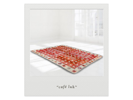 Second Life Marketplace - "CAFE LUH" woven rug: Vintage Haven Kilim