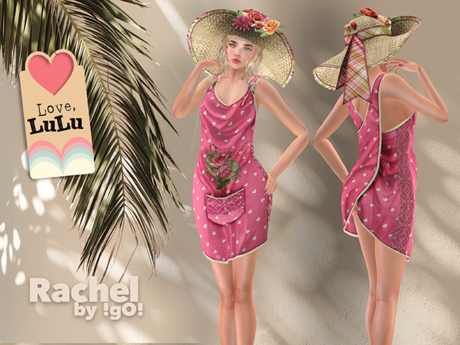 Second Life Marketplace - !gO! Rachel apron dress & hat RARE -standard Mesh